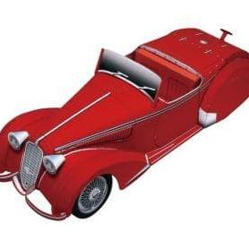 Diy Papercraft Papercraft Alpha Romeo Corto Car Pattern Paper | Shopee ...