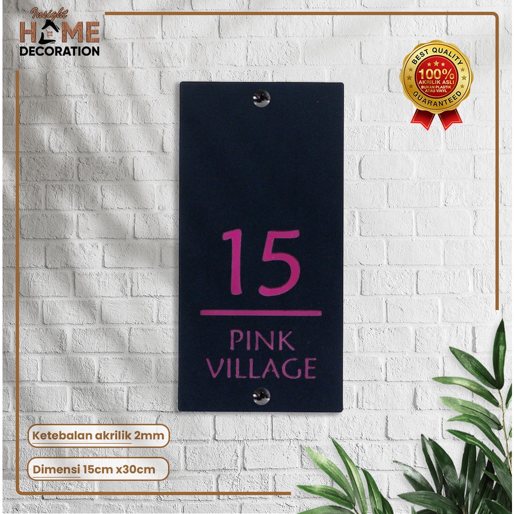Modern House Number 022 15x30cm Acrylic Laser Cutting | Shopee Malaysia