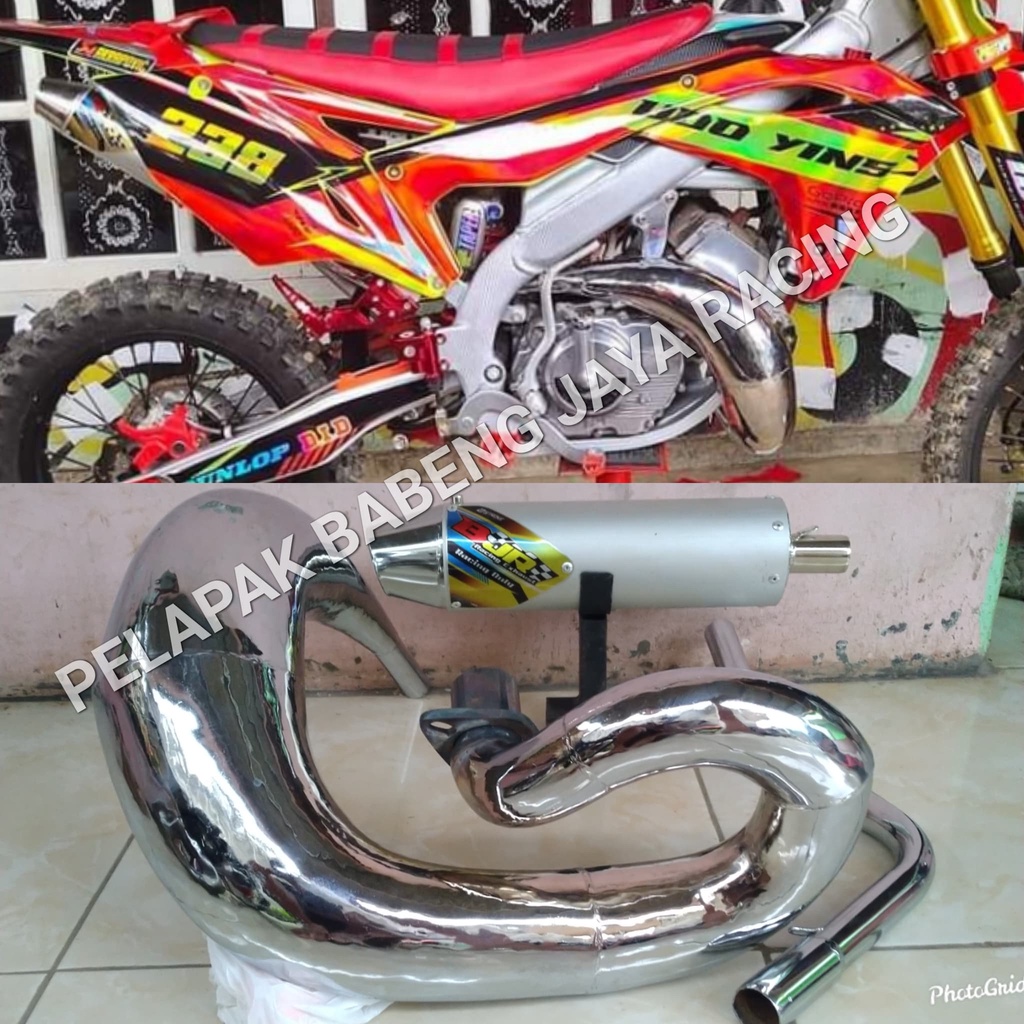 Suzuki SATRIA 2 Stroke TRAIL Shrimp Exhaust RG 120 RG SPORT RGX 120 RGV ...
