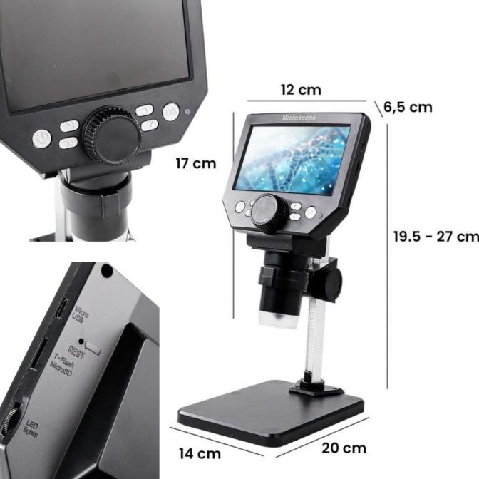 Original Usb Digital Microscope With Monitor & Stand G1000 | Shopee ...