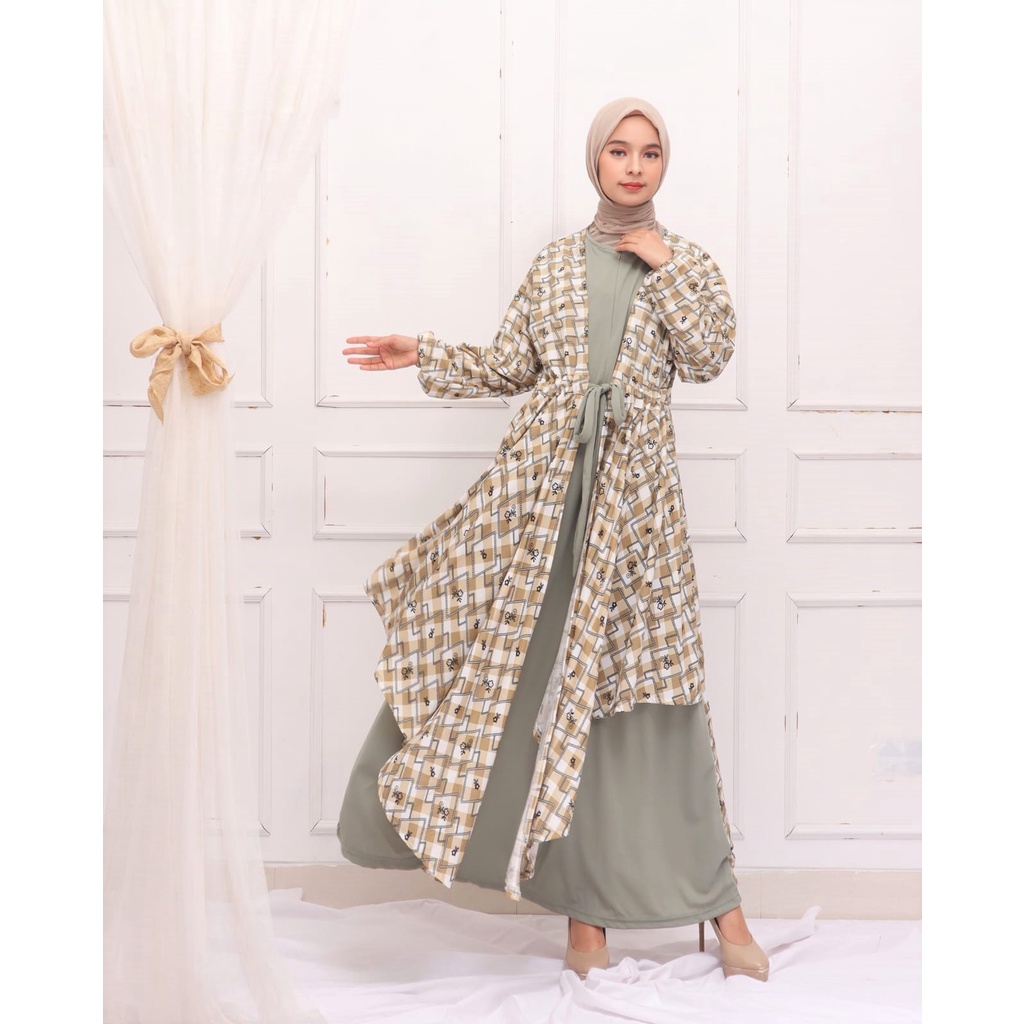 Jumbo Pleated Robe With Pleated Skirt ruffle Waist Strap premium voxy ...