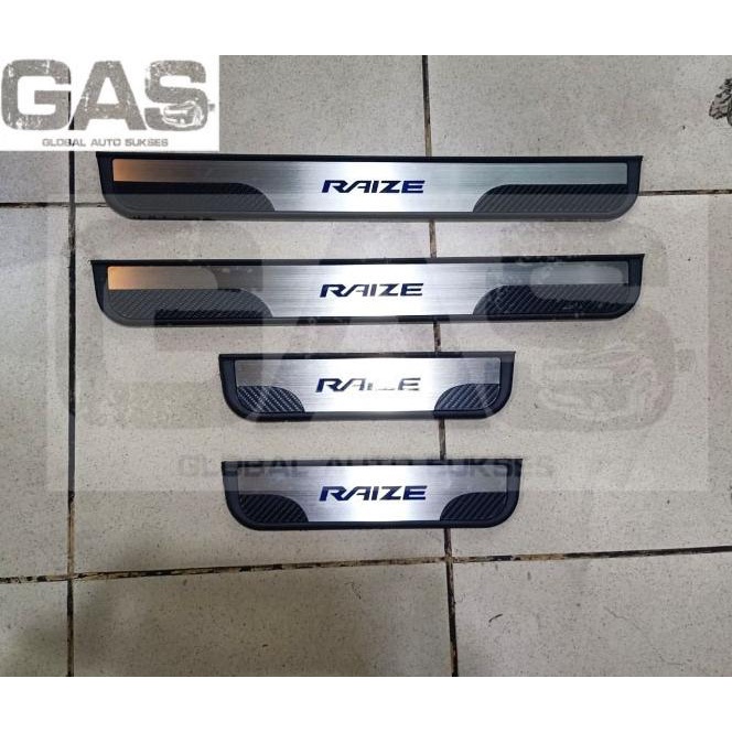 HITAM Toyota Raize 2021 2022 Deluxe Black Door Side Sill Plate | Shopee ...