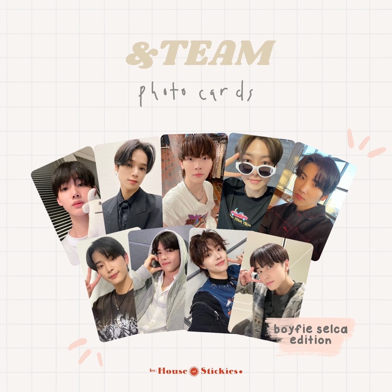 Andteam &TEAM Unofficial Photocard Blank Selca Edition Vol. 1 (Fanmade ...