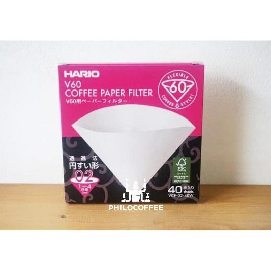 Hario V60 Paper Filter White VCF-02-40W | Filter Paper Coffee Filter ...