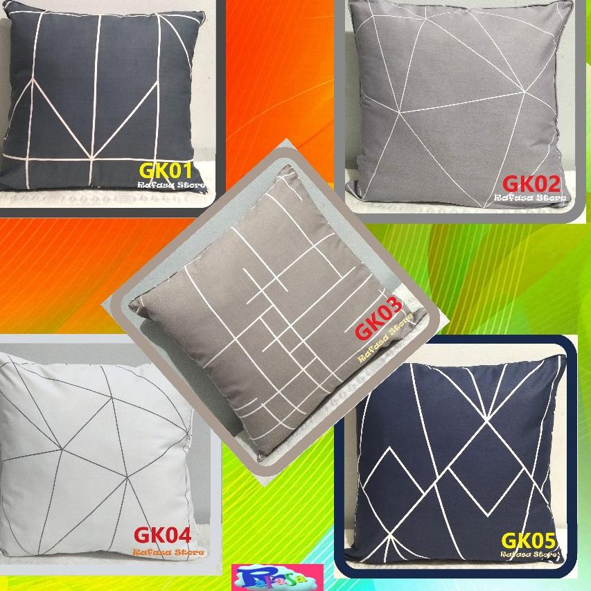 KATUN 11.11 SOFA/Chair Cushion Cover PREMIUM Cotton Contemporary Stripe Pattern (GK01-05 ...