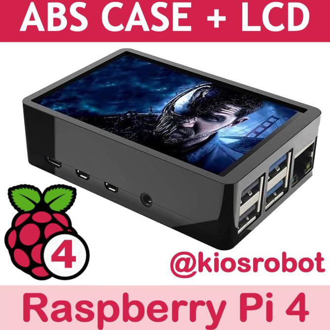 Raspberry Pi 4 LCD 3.5 inch touchscreen + case black | Shopee Malaysia