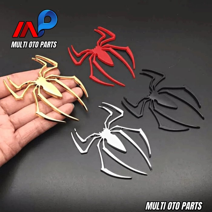 3d Metal Emblem Sticker Spider Logo Superhero Marvel Spiderman Sticker ...