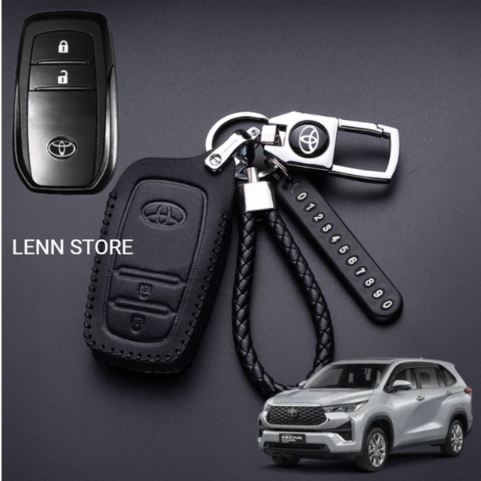 Toyota Innova Zenix 2022 2023 Leather Remote Key Cover | Shopee Malaysia