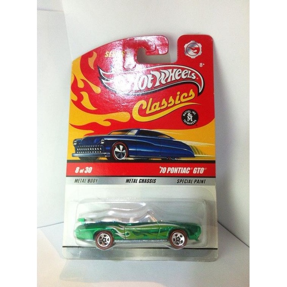 Hot Wheels 2009 Classics 5-70 Pontiac GTO. Spectraflame Green MATTEL ...