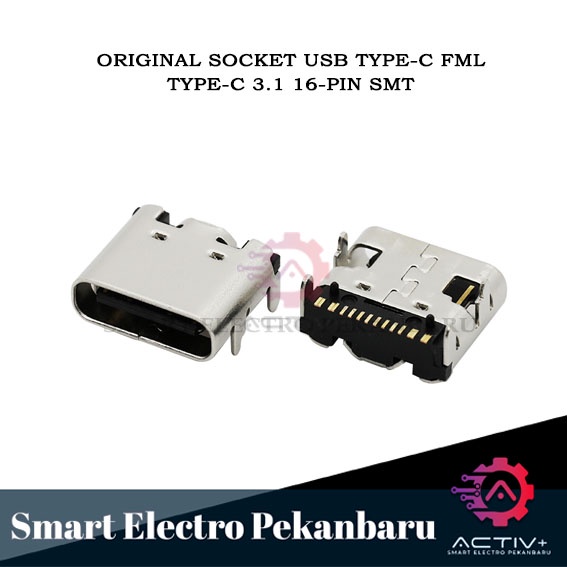 Original Socket Type C Female 16 PIN USB 3.1 SMT HD 16PIN SMD Female ...