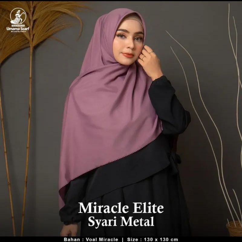 Hijab Pashmina Series 2 miracle elite Antem metal/hijab Square Pashmina ...