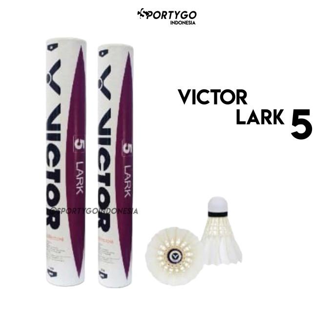 ORIGINAL VICTOR Lark 5 Badminton Shuttlecock shuttle cock feather ...