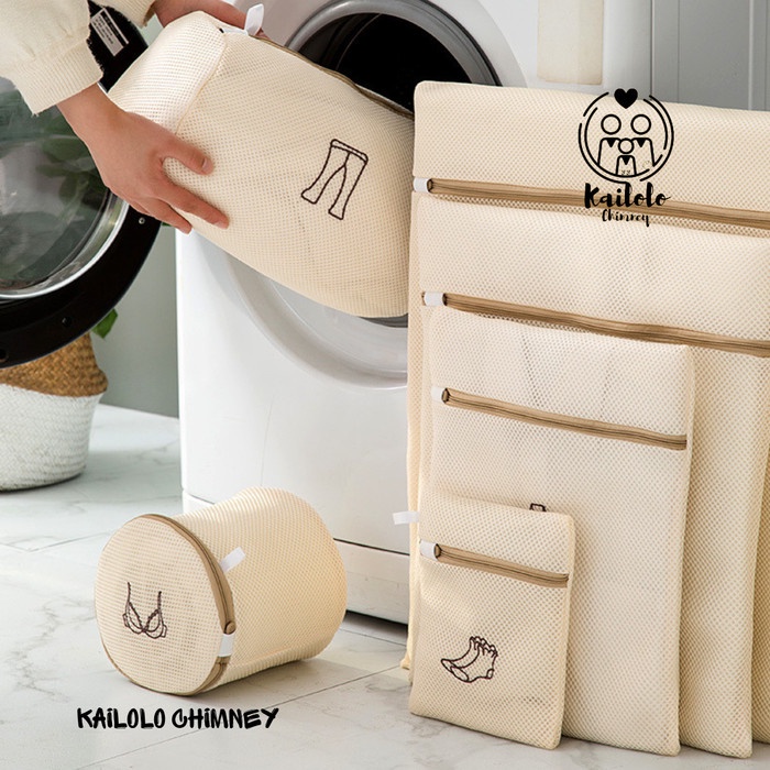 MESIN Lauba Laundry Bag Net Clothes Net Washing Machine Bag Set Premium ...