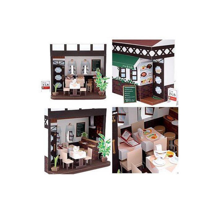 Diy Papercraft Diorama doll house Restaurant | Shopee Malaysia