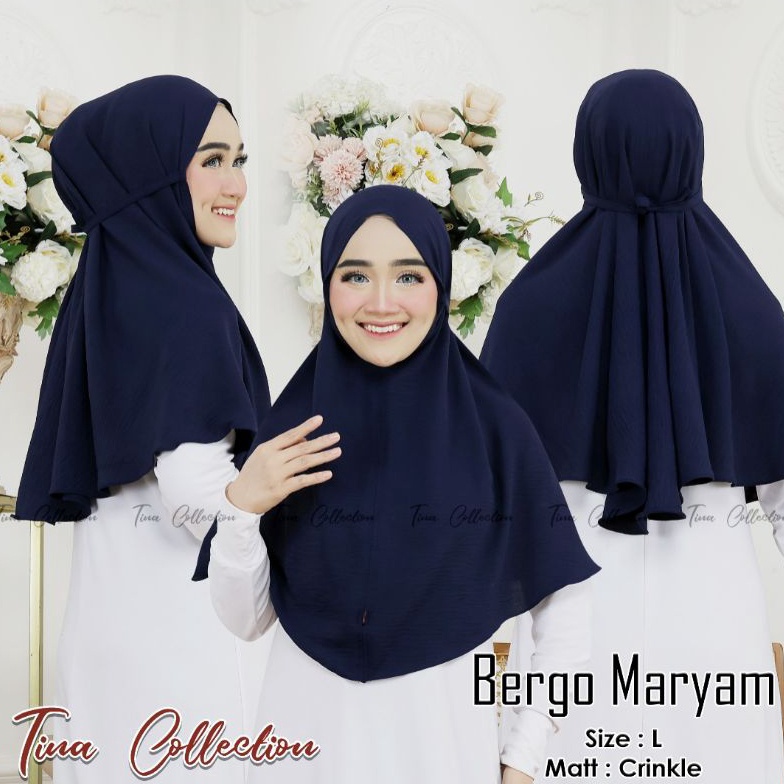 (Best) Bergo MARYAM CRINKLE HIJAB HIJAB KHIMAR MARYAM Guaranteed ...