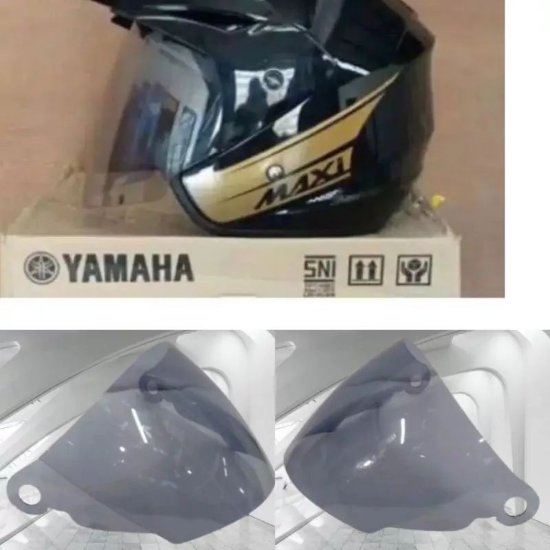 Yamaha Halfface Helmet Glass NMAX Mio helmet visor Standard yamaha ...