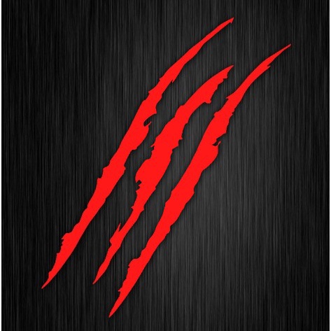 Sticker STICKER CUTTING SCRATCH MONSTER SCRATCH WOLFERINE CLAW CLAW ...