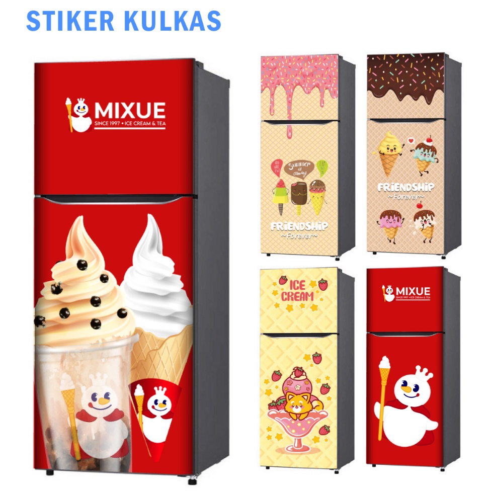 Selected Items..!! 1 Door Refrigerator Sticker and 2 Door Ice Cream ...