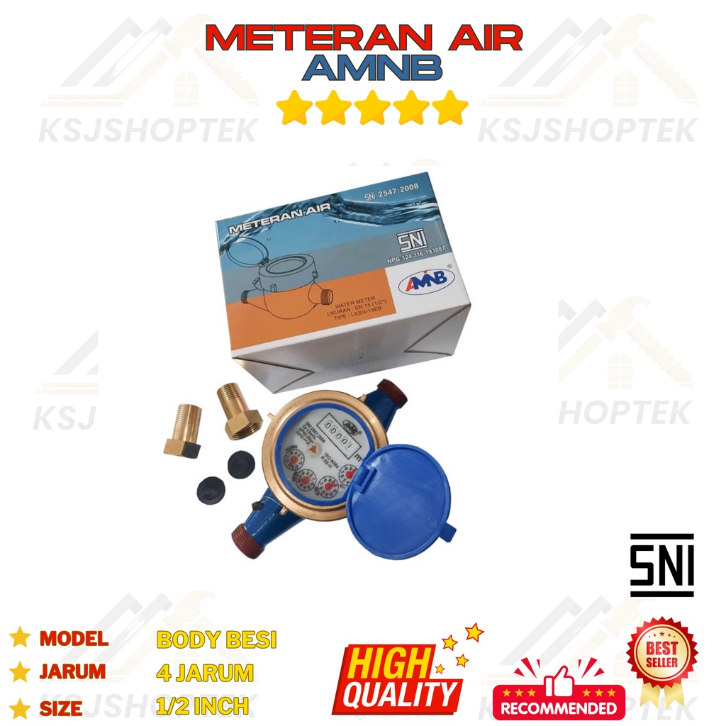 IRON PDAM WATER METER IRON BODY PAM METER 1/2 IRON WATER METER SNI ...