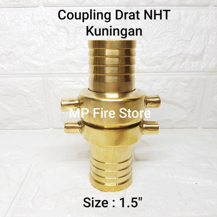 Fire Coupling Hydrant Extinguisher Coupling 1.5 In Drat NHT ANSI Brass ...