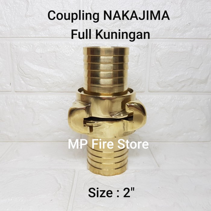 Fire Hose Coupling Nakajima 2 Inch Brass Fire Hose Coupling | Shopee ...