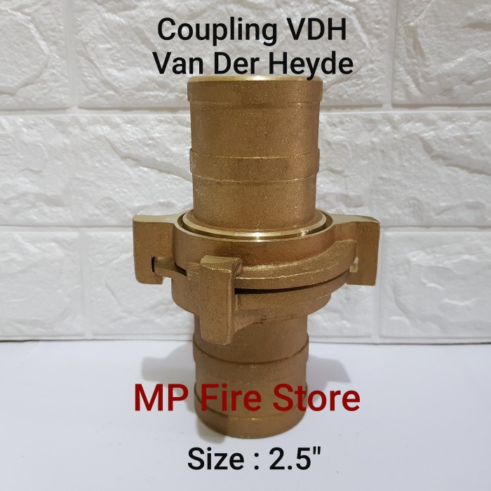 Fire Hose Coupling VDH 2.5 Inch Brass VAN DER HEYDE Fire Hose | Shopee ...