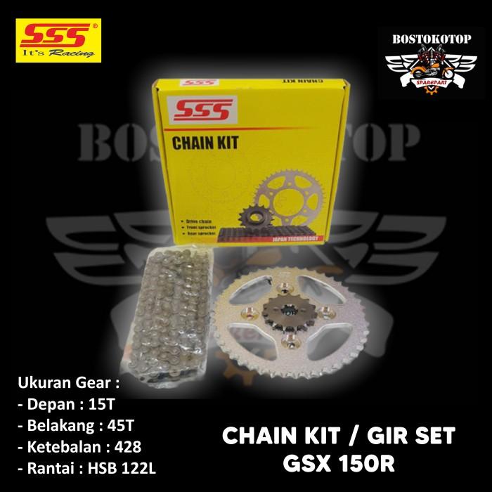 Sss Chain Kit Gear Set Front Rear Chain Suzuki GSX R150 GSX 150S ...