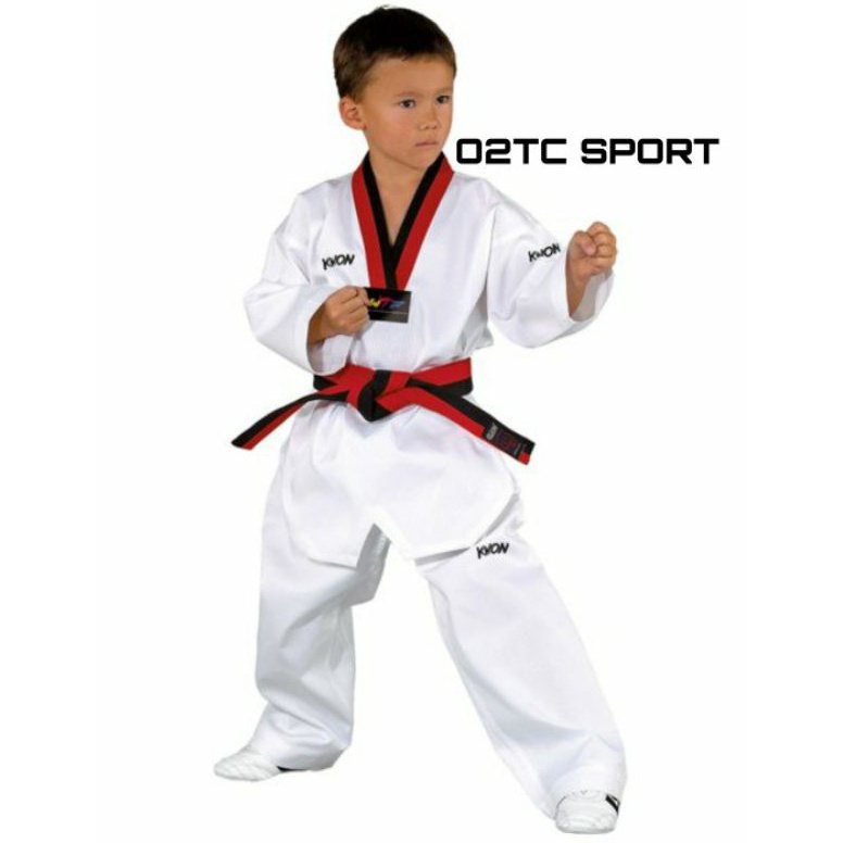 Limited Stock DOBOK UNIFORM TAEKWONDO KWON CLUB LINE COLLAR POOM BAJU TAEKWONDO ORIGINAL ...