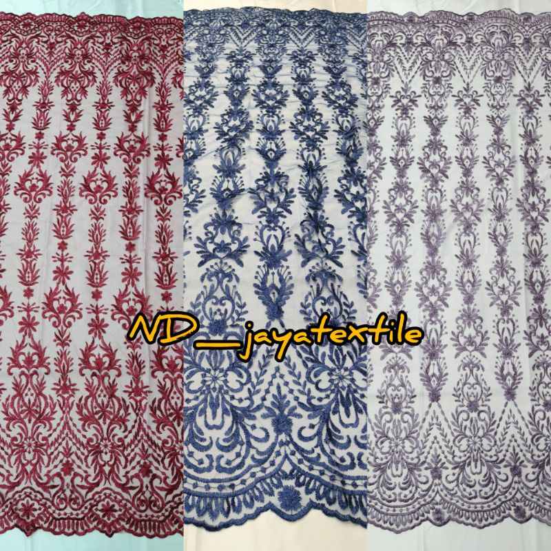 Sapto BORDER Tile Fabric/THICK SAPTO LAYER/Kebaya Material | Shopee ...