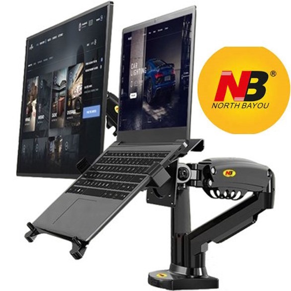 Nbf160 double Arm Desk Monitor bracket And Laptop Tray Monitor bracket ...