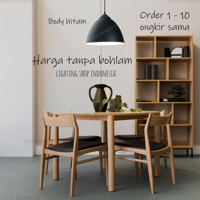 HITAM PUTIH Minimalist Chandelier Black And White Cafe Resto Simple ...