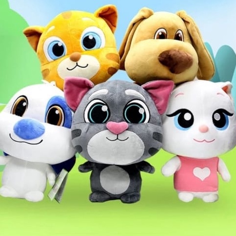Talking Tom Cat Doll, Very Soft, 25cm High, Labeled SNI z, New ...