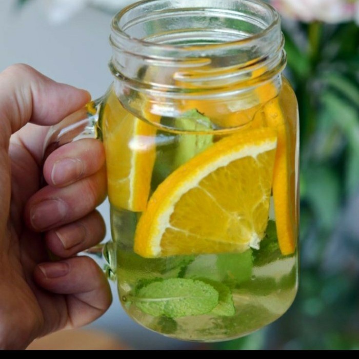 Plain Handle Jar Glass Serving Jar Drinking Water Tea Ocha Lemon Tea ...