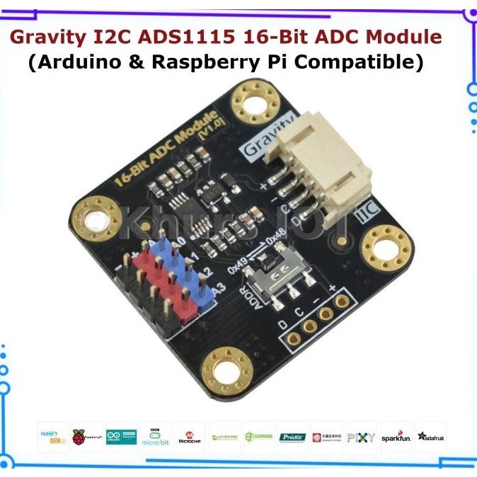 Dfrobot Gravity I2C ADS1115 16Bit ADC Module For Arduino Raspberry Pi | Shopee Malaysia