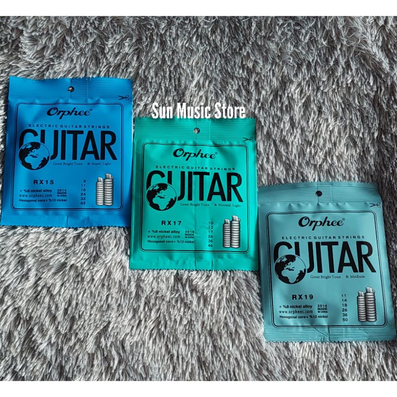 Original Orphee Electric Guitar Strings RX15 RX17 RX19 Size 009 010 011 ...