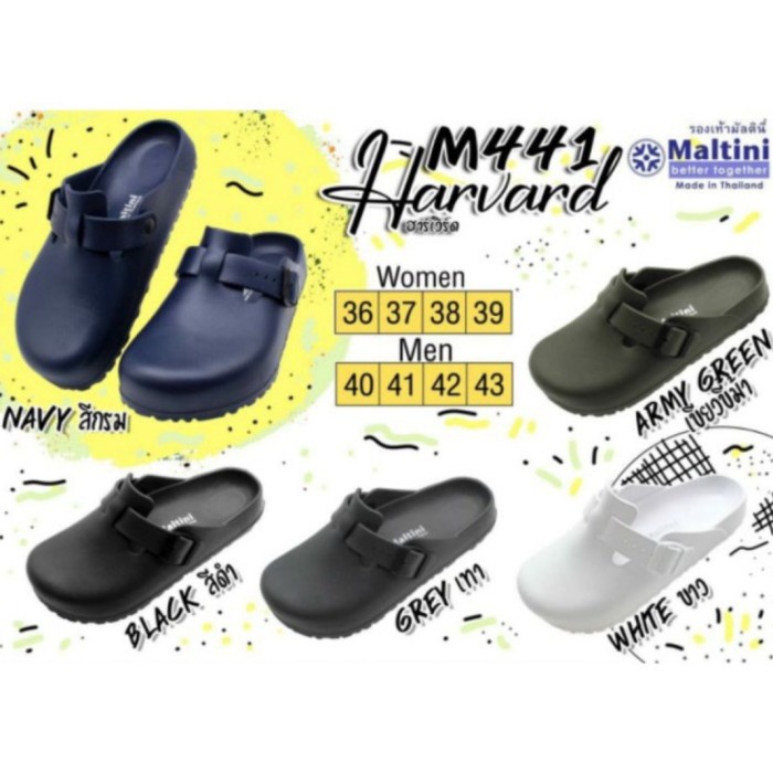 Maltini HARVARD M441 SANDAL Shoes, CLOG For CHEF ORI THAILAND | Shopee ...