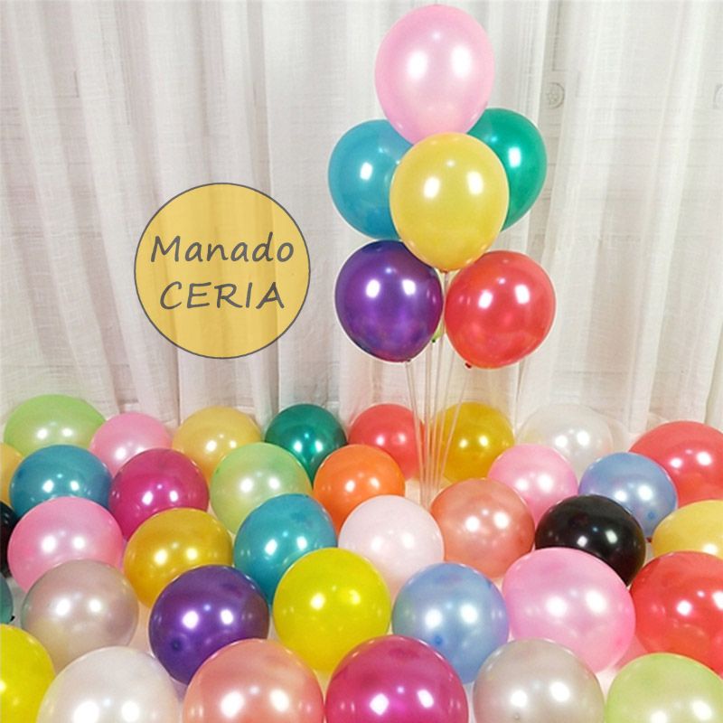 12 inch Metallic Latex Balloons per Pack (100 pcs) | Shopee Malaysia