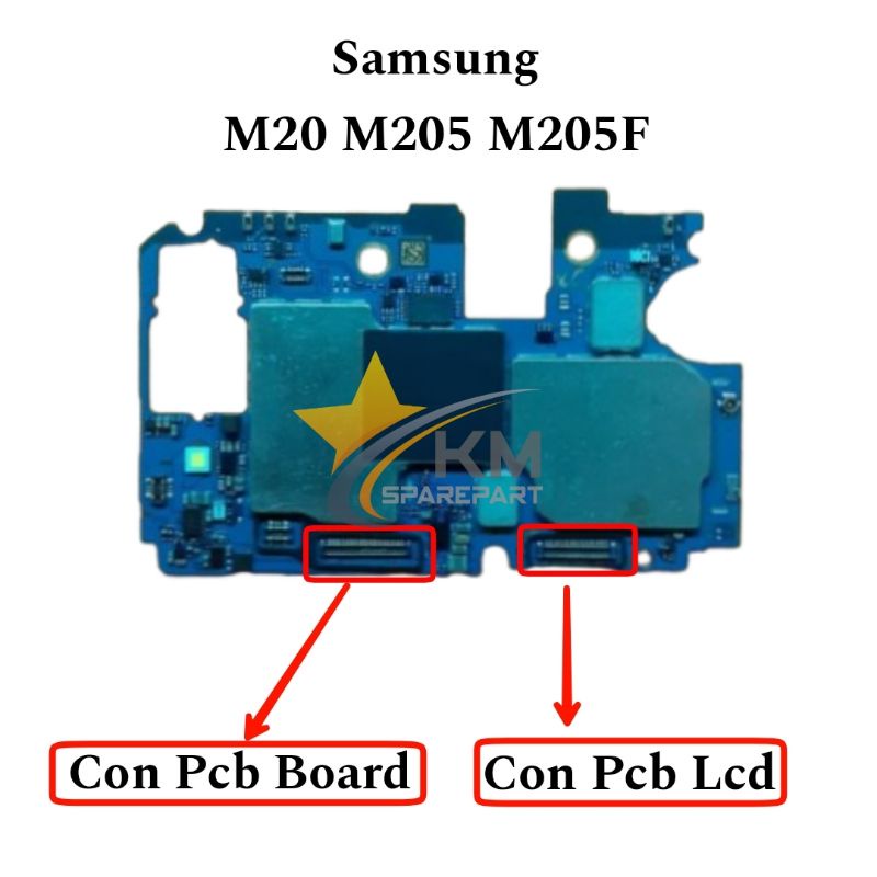 MESIN Samsung M20 M205 Lcd Connector In Pcb Board Connector Socket ...
