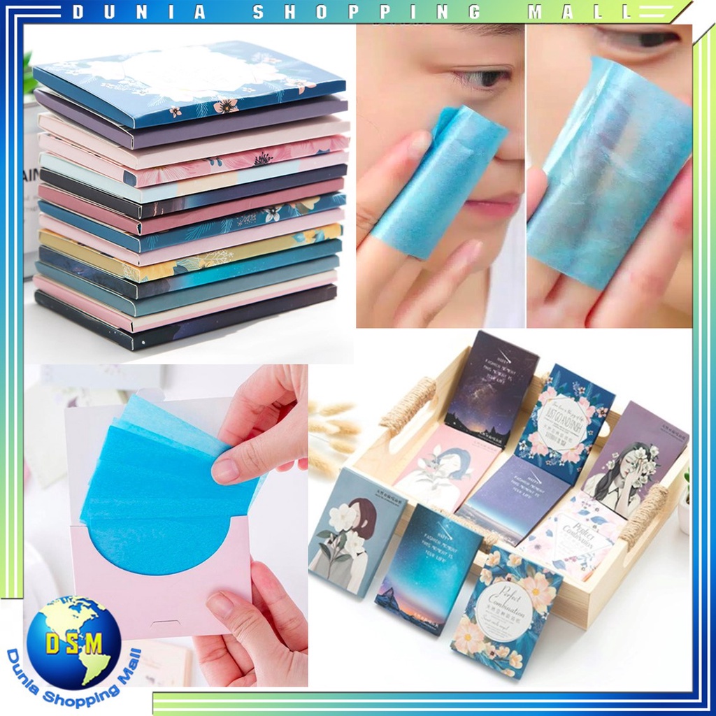 Dsm Facial Oil Absorbent Tissue Linen Paper 50Pcs Absorbs Excessive ...