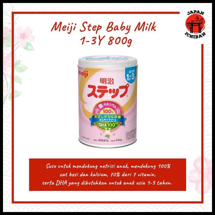 Meiji Step Baby Milk 1-3Y 800G Children's Milk Original Japan | Shopee ...