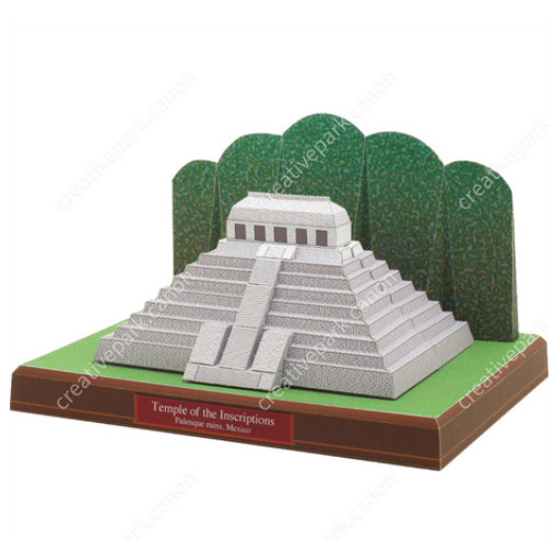 Temple Inscription Mexican papercraft Miniature papercraft History ...