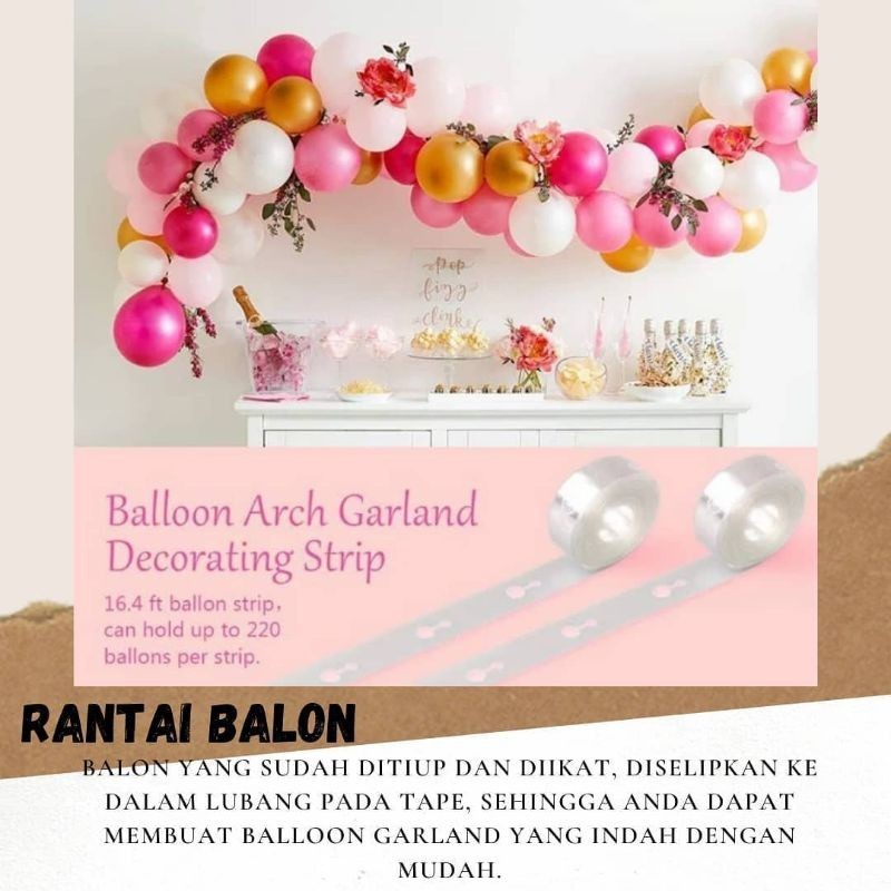 5 meter balloon chain | Balloon tape chain balloon chain balloon chain ...