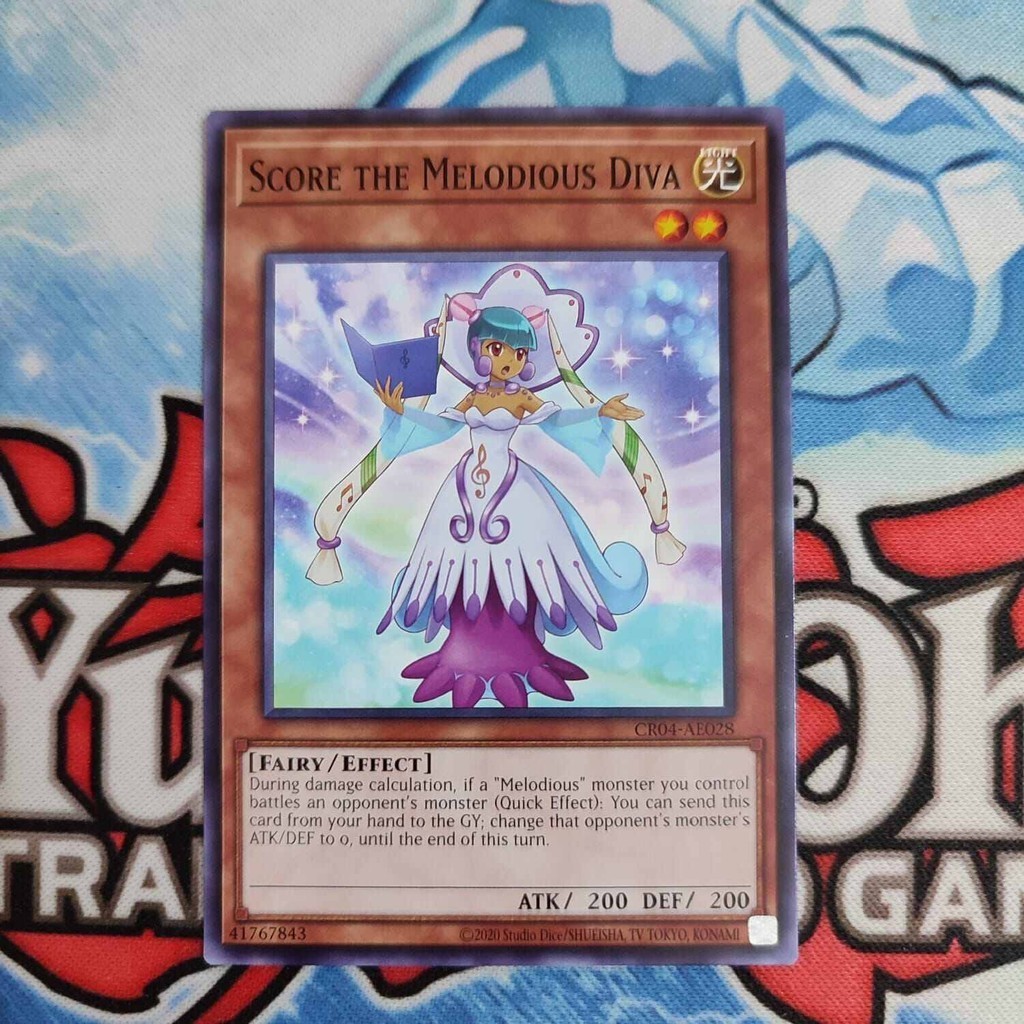 Yugioh AE score the melodious diva CR04-AE028 C original | Shopee Malaysia