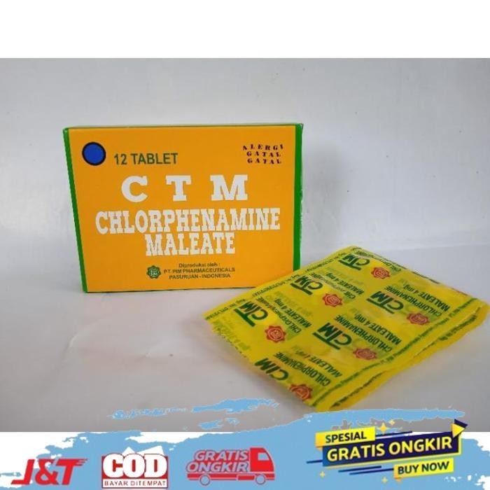 Ctm Tablets Of Allergy Medicine 12 Tablets | Shopee Malaysia