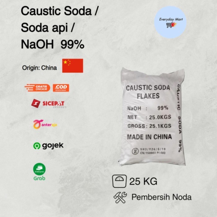 CAUSTIC SODA 1KG NAOH SODIUM HYDROXIDE 1 KG | Shopee Malaysia
