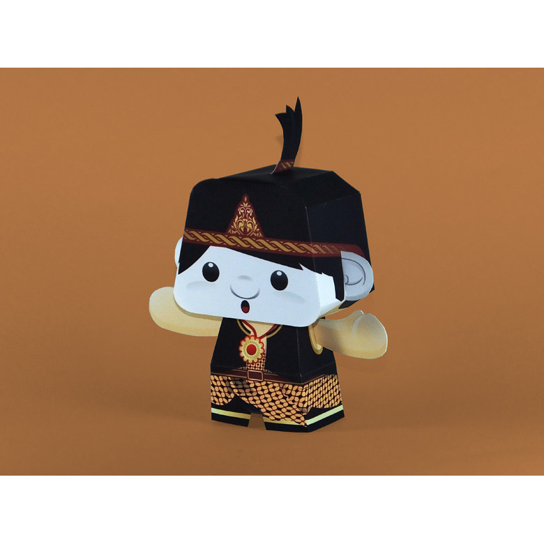 Gareng JAVA Punakawan diorama diorama papercraft miniature history of ...