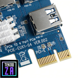 Mining Pci-E Riser Splitter 1 To 4 Slots | Shopee Malaysia