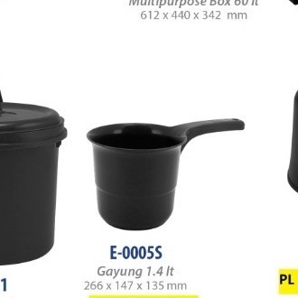 HITAM Premium Plastic Tall Black Dipper Onyx Toilet WC Bath Water ...