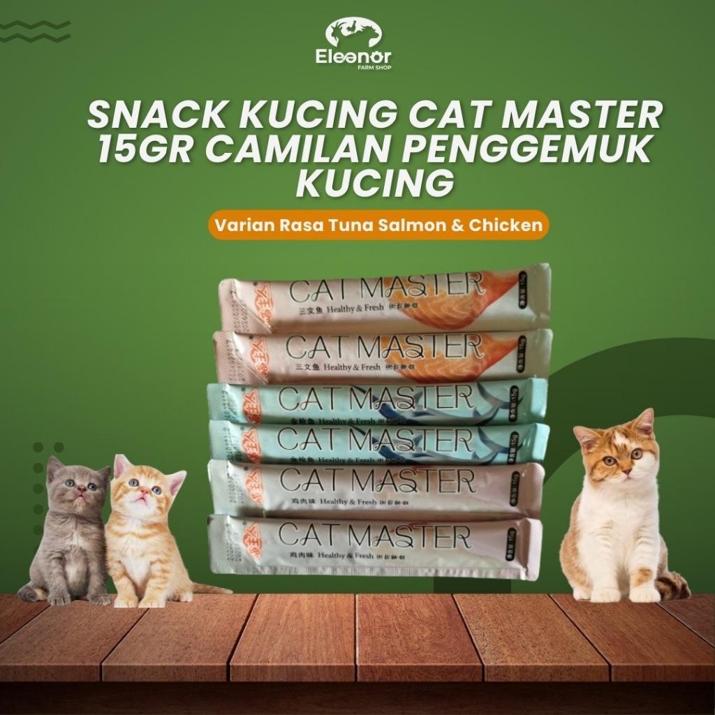 Cat Master Cat Snack Tuna Chicken Salmon Flavor 15gr Farm Cat Snack ...