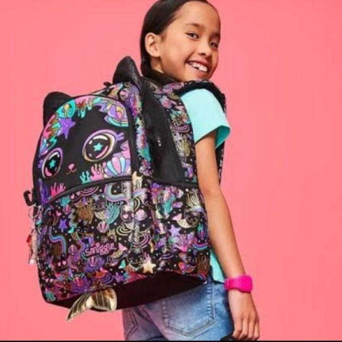[New] Smiggle Black Cat Backpack/Smiggle Backpack for Elementary School ...